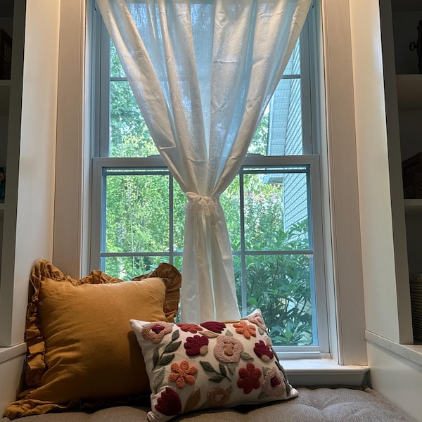 RUFFLED PILLOW CASES | Custom-sized Shams All-sided Ruffled Linen ...