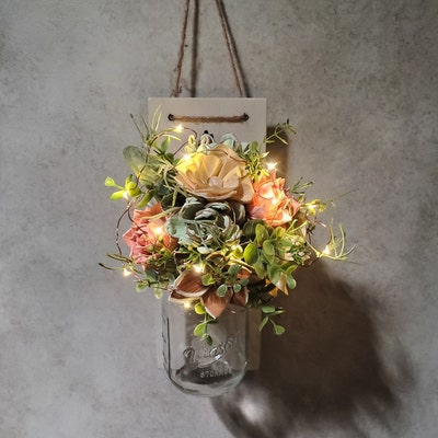 Personalized Wood Floral Arrangement / Eco Friendly Reusable - Etsy