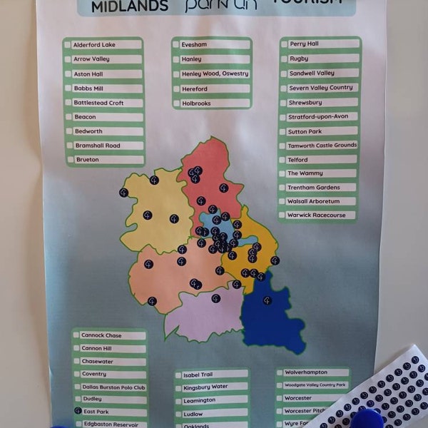 Parkrun Tourist South West Map - Etsy UK