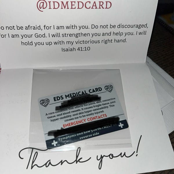 Pots Medical Card, Pots Syndrome Medical Card, Pots Awareness Wallet ...