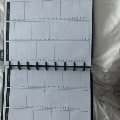 Undated Weekly Planner Printable Quadrant Layout 8.5x11 Letter/binder ...