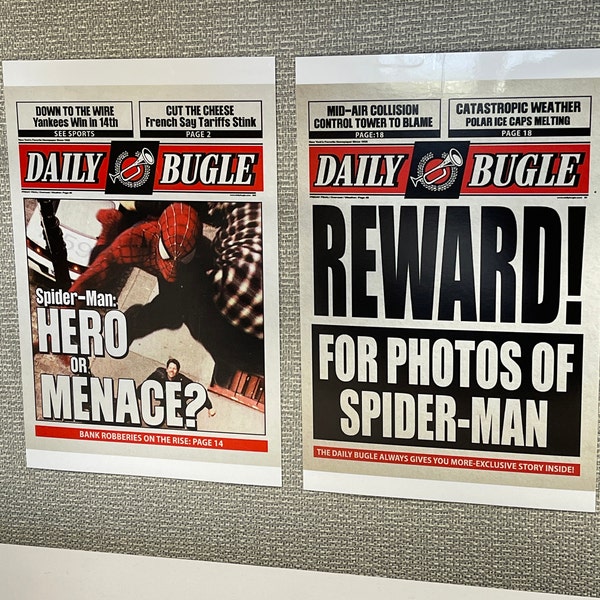 Sam Raimi Spider-man Movie Newspaper Poster Print - Etsy
