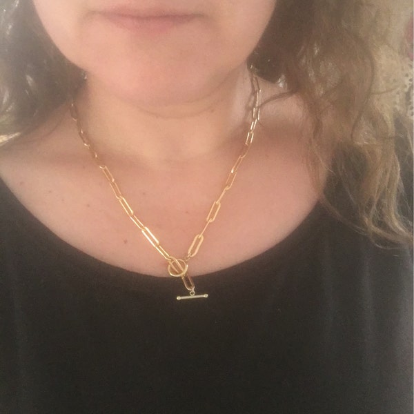 Gold Stella Necklace, 14k Gold Filled Necklace, Simple Gold Necklace ...