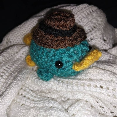 Amigurumi Crochet Platypus Plush Stuffed Animal Tag - Etsy