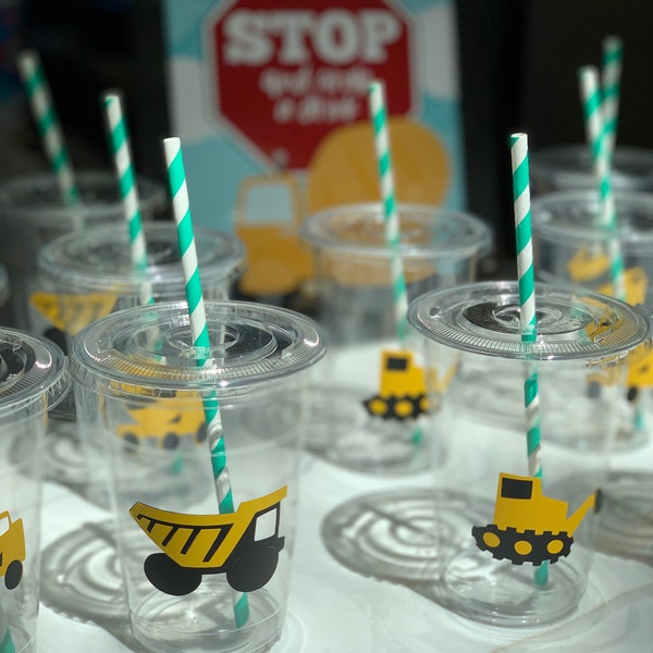 Construction Party Cups, Construction Birthday Party, Tool Party ...
