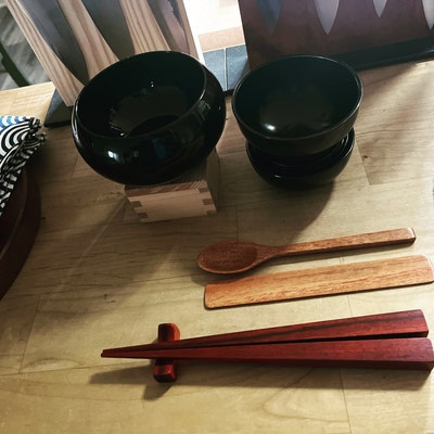 Mahogany Wood Black Oryoki Jihatsu Bowl Set - Etsy