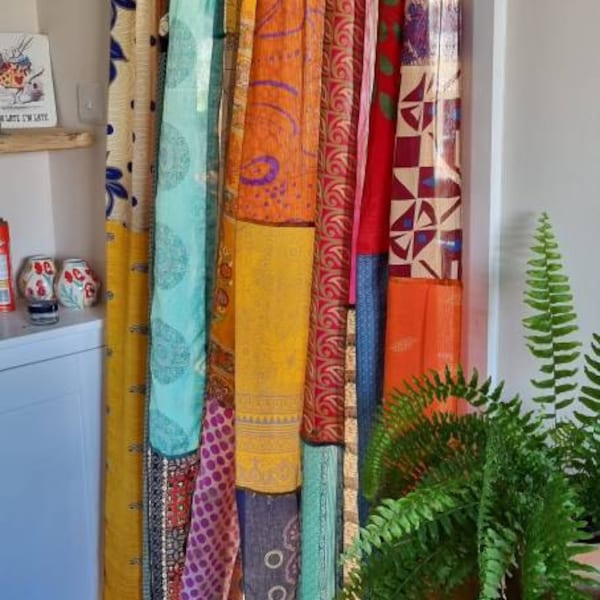 Handmade Curtains, Recycled Vintage Curtains, Boho Style, Ethical ...
