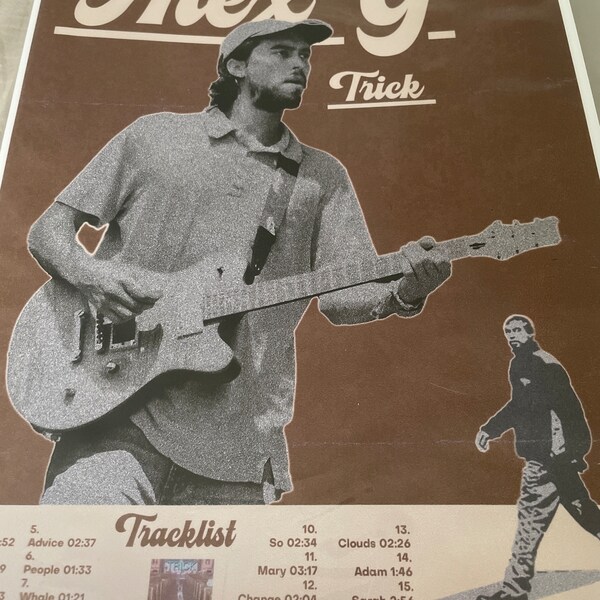 Alex G Album Poster - Rolled Posters for Wall Art, Bedroom Decor, Indie ...