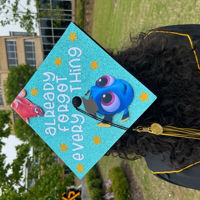 Exit Buddies, Graduation Cap Topper, Dory, 3D Photos, Graduation Topper ...