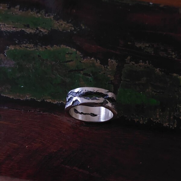 Rustic Handmade Boho Ring – Vintage-inspired Band in Gold, Silver, or ...