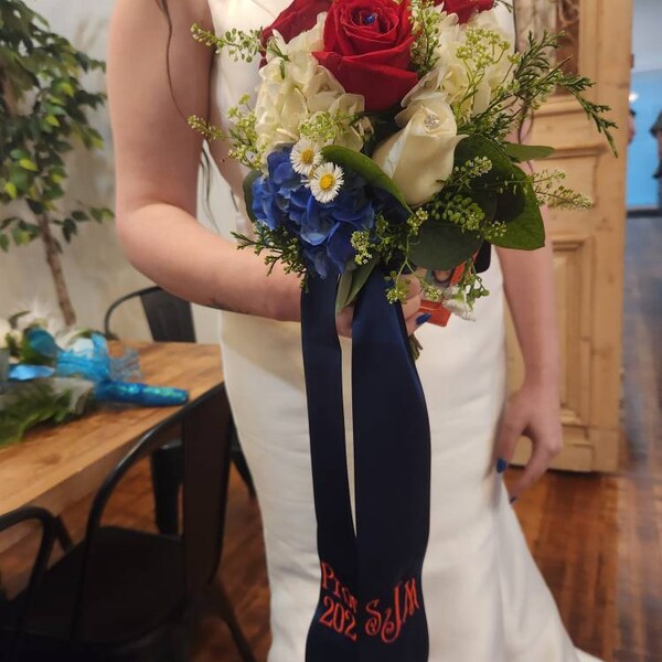 SATIN Monogram Nosegay Ribbon - Prom/homecoming/hoco/school Dance - Etsy