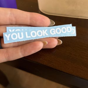 Car Mirror Decal, You Look Good Car Mirror Sticker, Rear View Mirror ...
