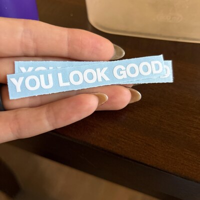 Car Mirror Decal, You Look Good Car Mirror Sticker, Rear View Mirror ...