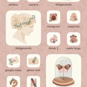 Light Academia Aesthetic IOS 14 Icons Pack, Beige Academia Ios App ...