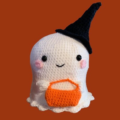 Crochet Halloween Pumpkins and Ghost PATTERN Amigurumi - Etsy
