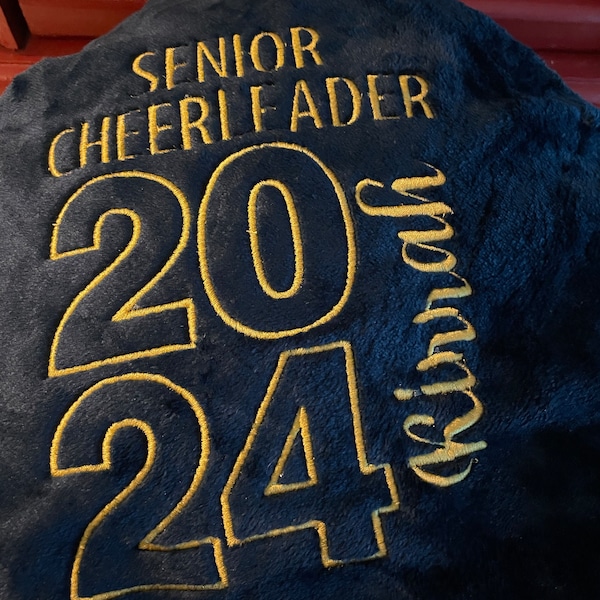 Personalized Cheerleader Blanket, Senior Cheerleader Blanket ...