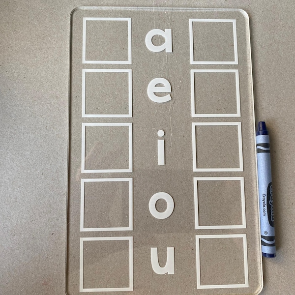 Wood CVC Board With Tiles Consonant, Vowel, Consonant Learning to Read ...