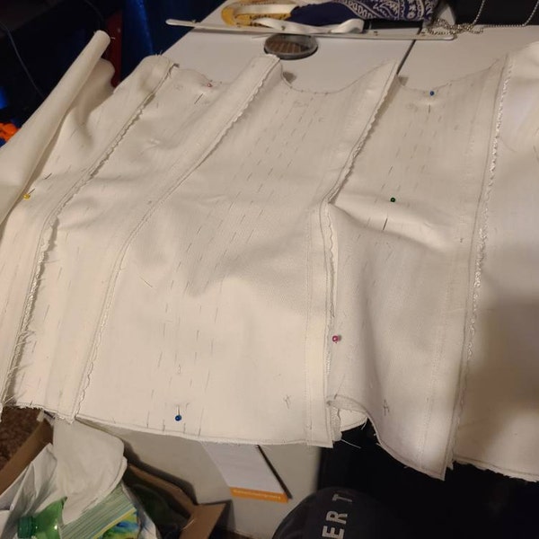 Corset Making Coutil Fabric Black Herringbone 100% Cotton by the Yard ...
