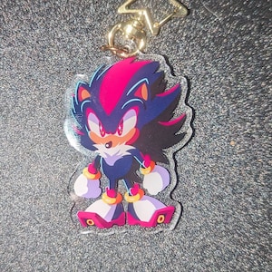 Sonic the Hedgehog and Shadow the Hedgehog Acrylic Keychain - Etsy