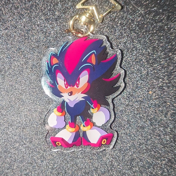 Sonic the Hedgehog and Shadow the Hedgehog Acrylic Keychains - Etsy