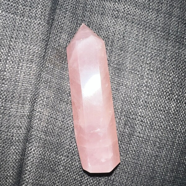 Rose Quartz Towers Crystal Obelisk Natural Crystals Tower Point Wand ...