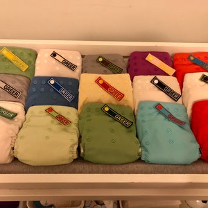 Snap on Cloth Diaper Labels, Alert Tags, Name Tags - Etsy