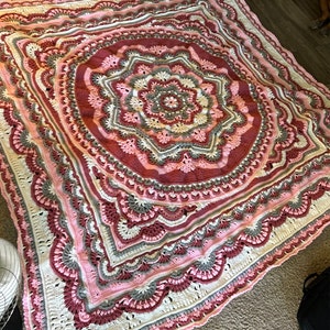 Crochet Blanket Pattern Pdf File FLORA DE FLORA Blanket Pattern Photo ...