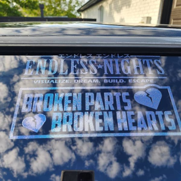 Endless Nights JDM Car Window Decal Sticker Bumper Sticker, Windshield ...