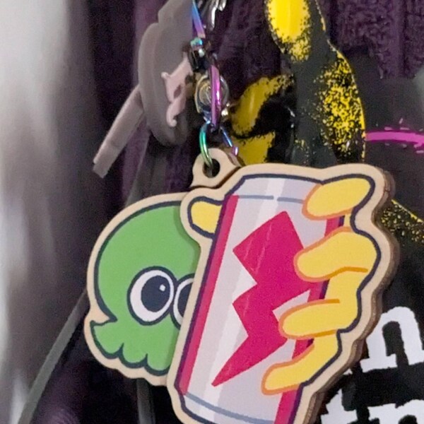 Pearl, Marina, Agent 8, & Acht - Acrylic Holographic Star Keychain ...