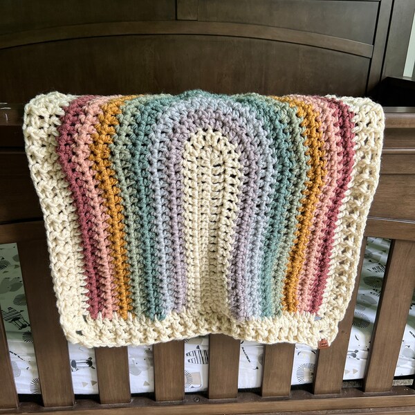 Phoenix Rainbow Blanket PATTERN includes 3 Sizes - Etsy
