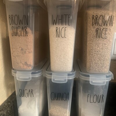 Rae Dunn Inspired-kitchen Labels-canister Labels-jar Labels-custom ...