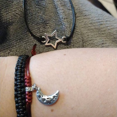 Mens Black Chunky Friendship Bracelet, Boyfriend Gift, Knotted Bracelet ...
