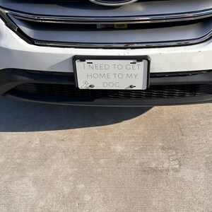 Wildflower License Plate, Minimal Floral License Plate, Boho License ...