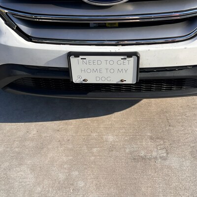 Wildflower License Plate, Minimal Floral License Plate, Boho License ...