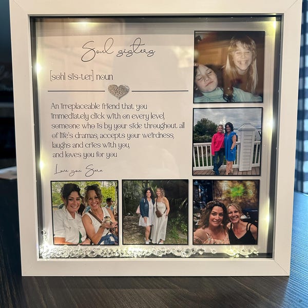 Best Friend Personalised Photo Frame Besties Christmas Gift Friends ...