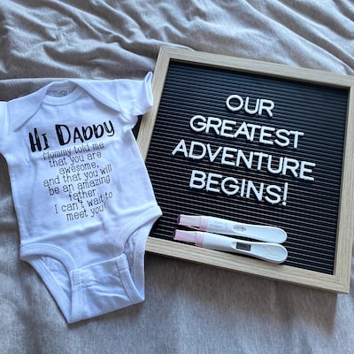 Hi Daddy Baby Announcement Husband Pregnancy Announcement for Husband ...