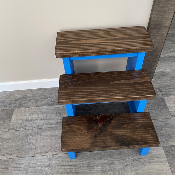Three Step Stool - Extra Large Step Stool - Etsy