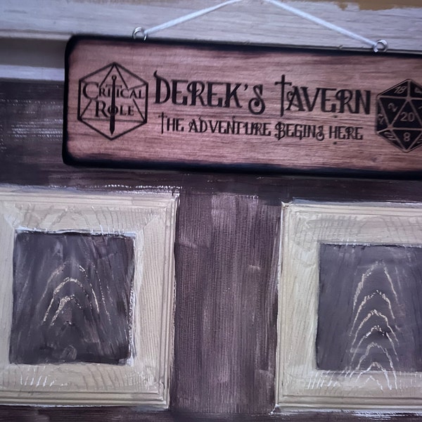 Dungeons and Dragons Wall Sign Plaque - Personalized Dnd Dungeon - Roll ...