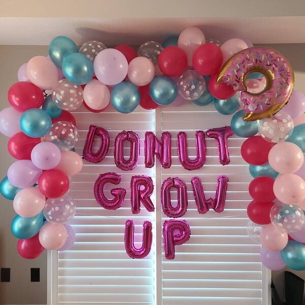 Balloon Garland Kit Donut Grow up Party Donut Balloons Donut Donut Birthday Party Balloons - Etsy
