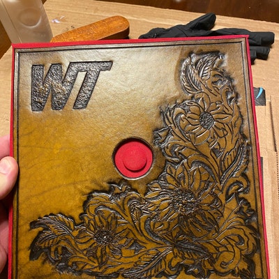 Leather Tooling Corner Pattern sunflower Floral Vines Tracing Design ...