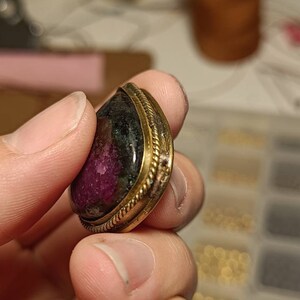 Natural Scolecite German Silver Pendant Gemstone Handmade Healing ...