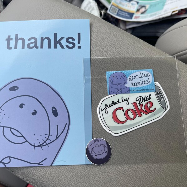 Special Edition GLITTER Fueled by Diet Coke Sticker Waterproof Vinyl ...