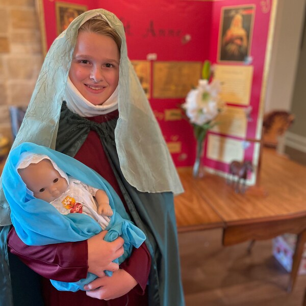 St. Veronica Face of Jesus Scarf Veil--ready to SHIP - Etsy