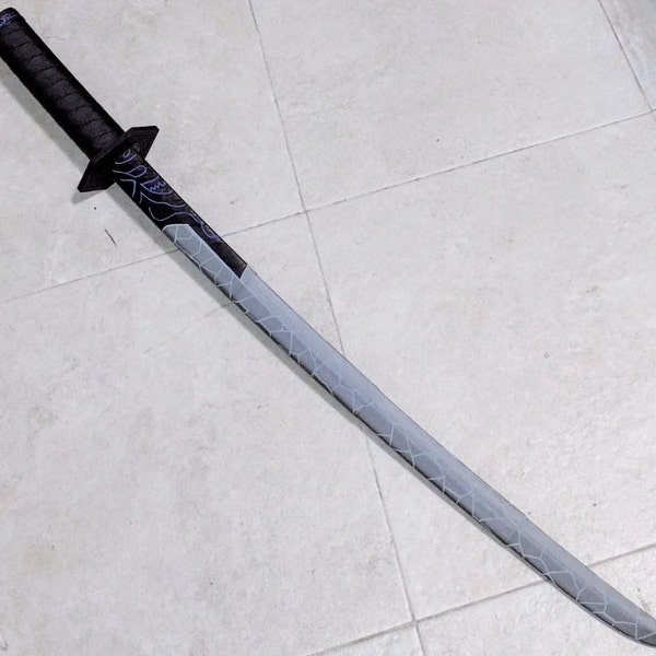 32" Collapsible Retractable Sword Katana Replaceable Blade , 3D Printed ...