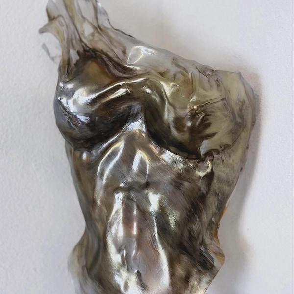 Transparent Top, Golden Custom Handmade Breastplate, Plastic Crop Top ...