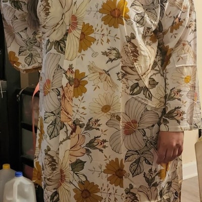 Vintage Garden Floral Bridesmaid Robes Bohemian Wedding Robe Barn ...