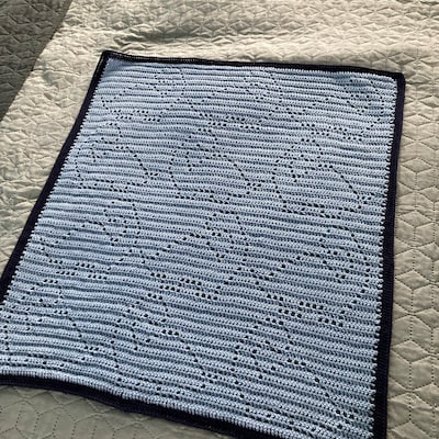 Littlefoot Blanket Filet Crochet Blanket Pattern Baby Blanket Crochet ...