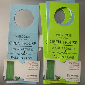 Bottle Hang Tags for Open Houses & Real Estate Agents Real Estate Agent ...