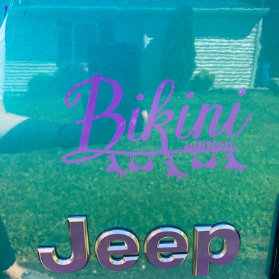 Bikini Edition Decal for Bikini Colored Vehicle - Etsy