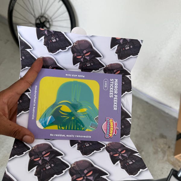 Love Heart Mirror Peeker | 2pcs | Kawaii | Mirror Sticker | Anti Rain ...